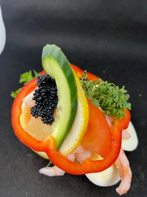 Alm. smørrebrød - Æg og rejer | slagterkrabbe.dk